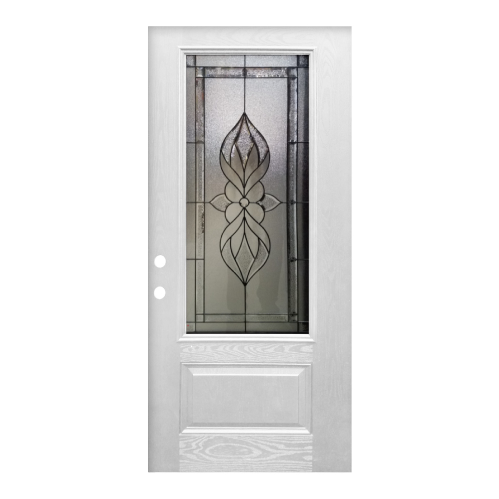 Aria White - Fiberglass Exterior Door - 3 Qtr Square - Right Hand ...