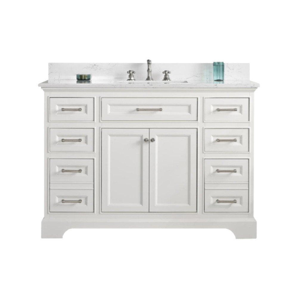 Bally Vanity Base and Top - 48inch - White: Home Surplus