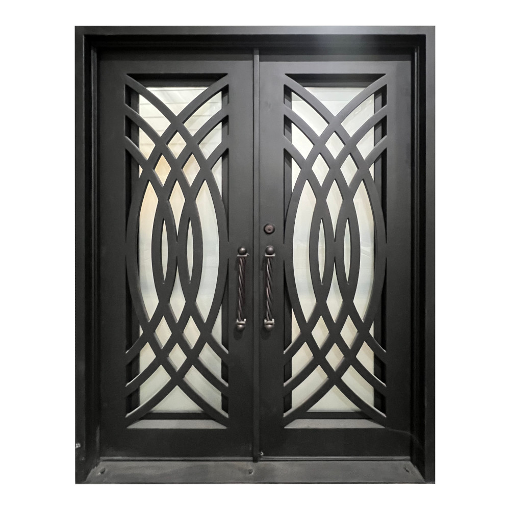 Diamonds - 72 x 96 Prehung Double Doors RH: Home Surplus