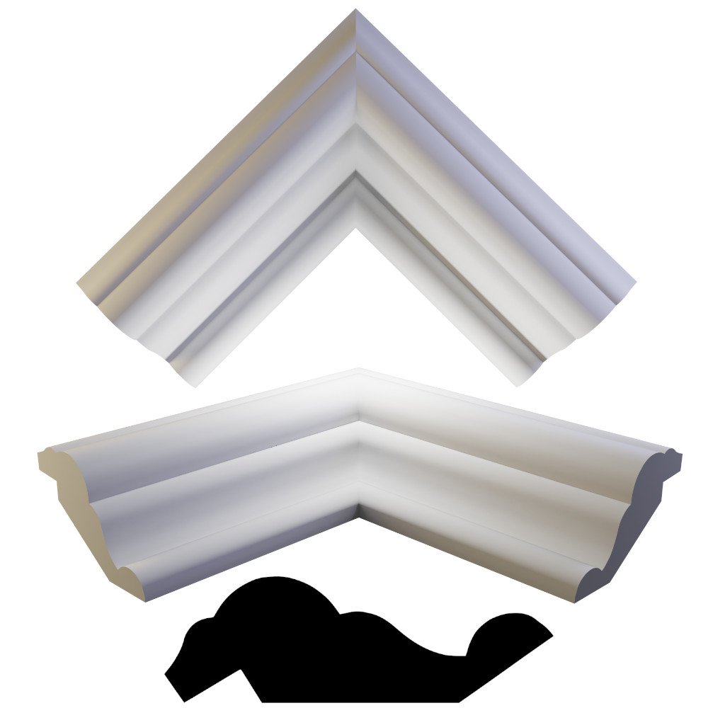 Moulding: Panel 1-1/8" x 1-3/4" Primed White 16-ft Length Price per ...