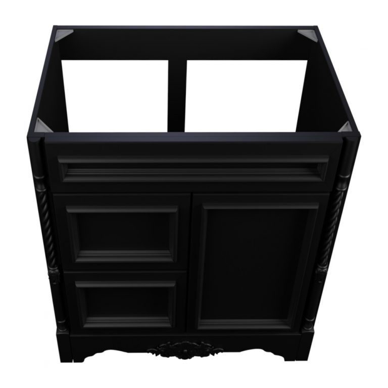 Venice Black Vanity Base - 30w: Home Surplus