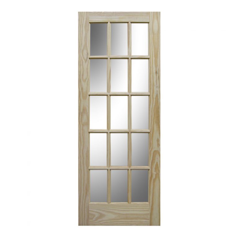 Pine - Interior French Door - 15 Lite - 30"w: Home Surplus