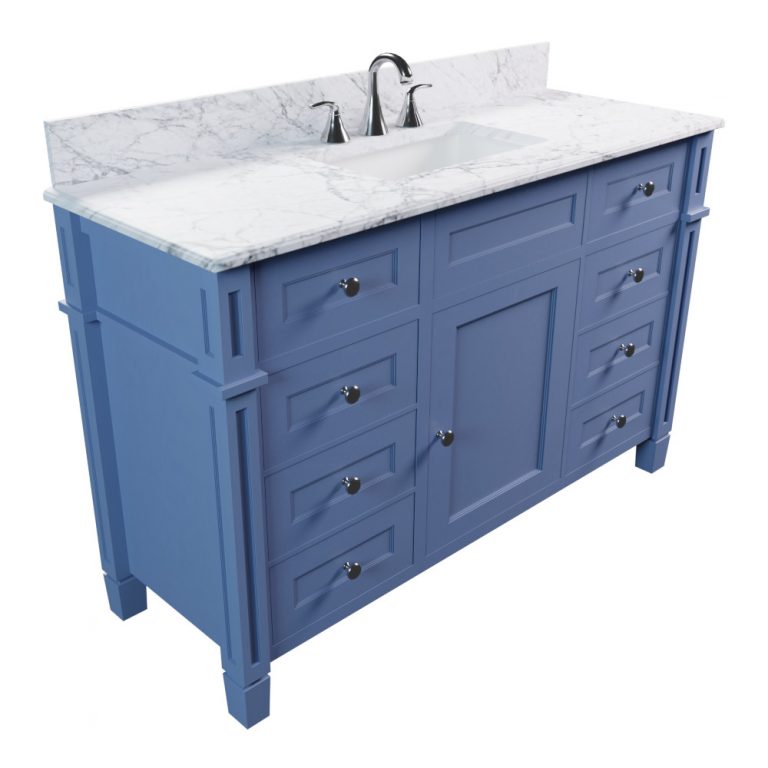 Parthenon Vanity - 48 Inch Blue: Home Surplus