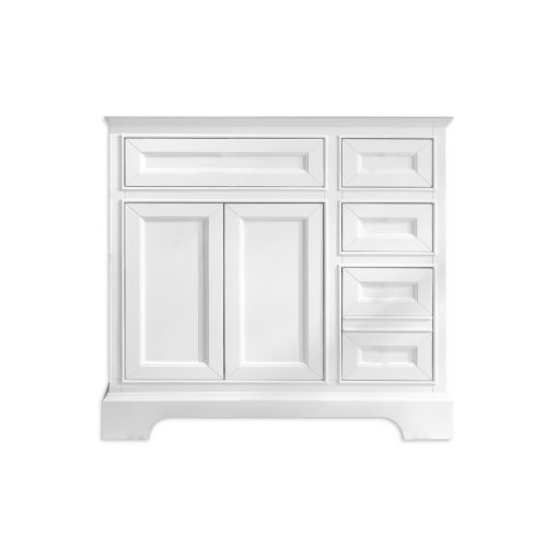 SHELBY Vanity Base 36 inch White: Home Surplus