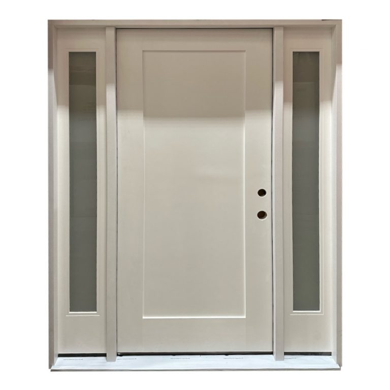 Vine White - Fiberglass Exterior Door - Full Glass - Left Hand inswing ...