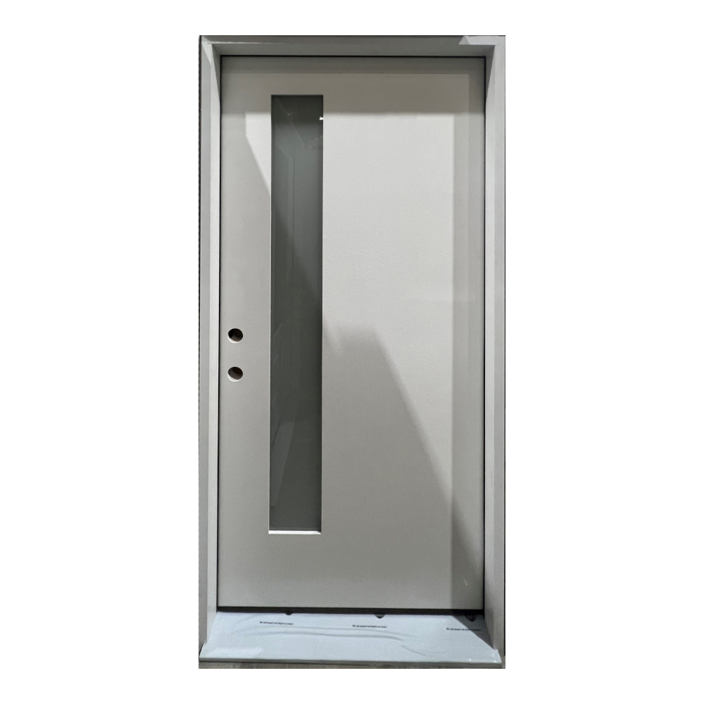 Vine White - Fiberglass Exterior Door - Full Glass - Right Hand inswing ...