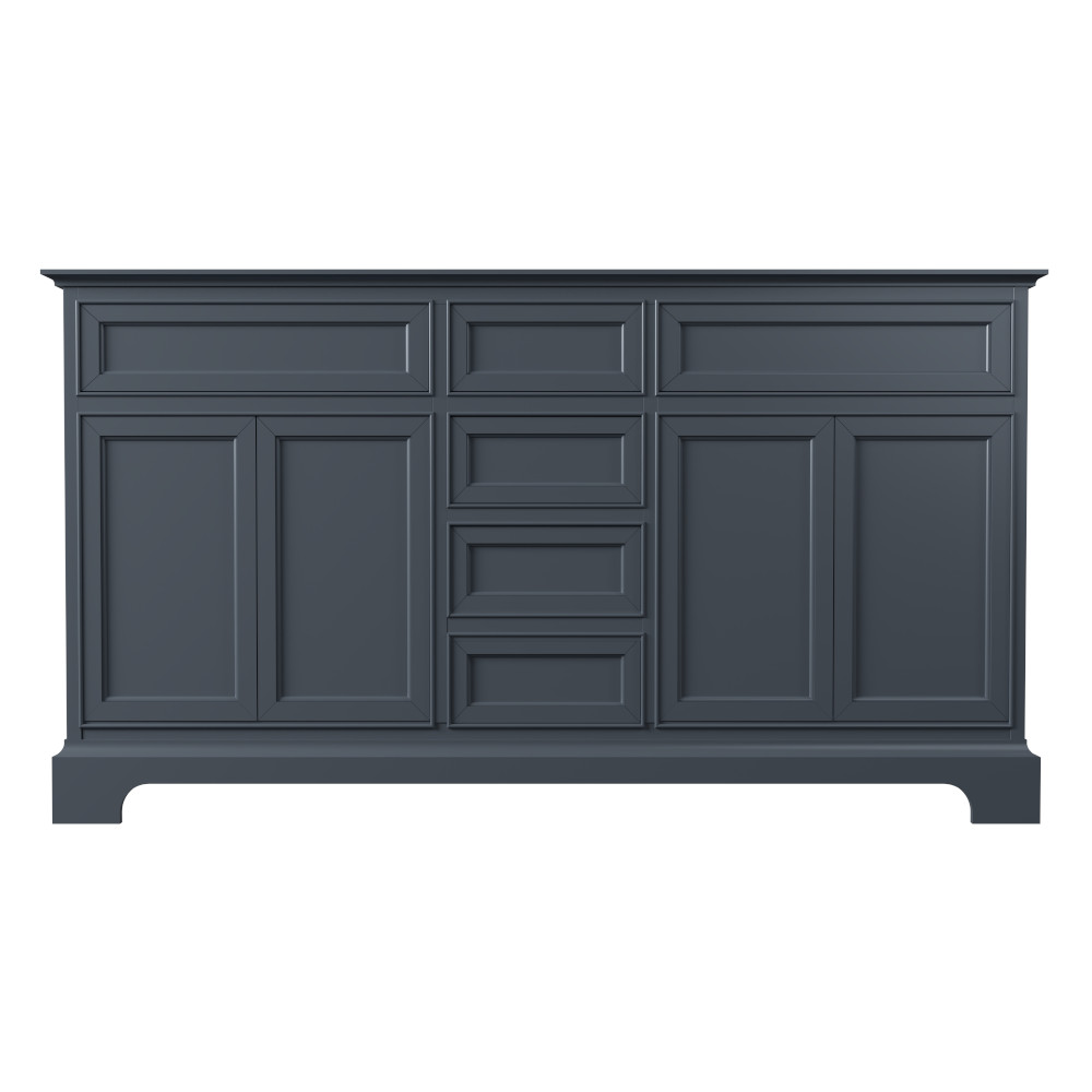 SHELBY Vanity Base 60 inch Gray