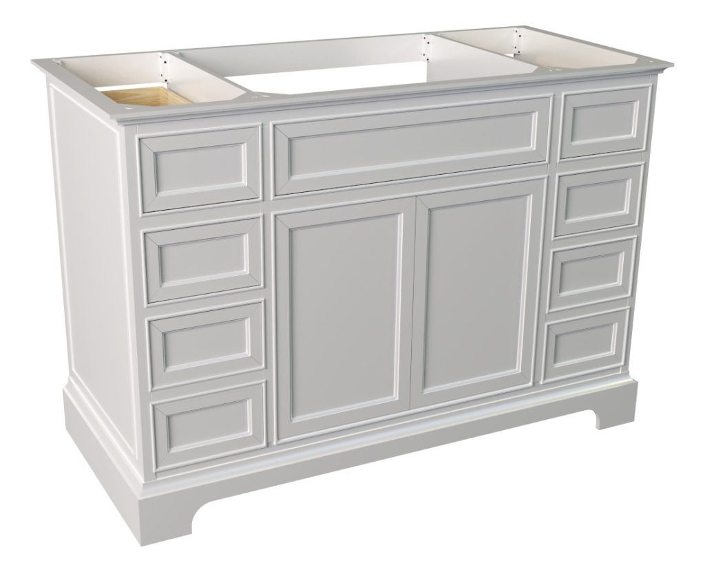 SHELBY Vanity Base 48 inch White: Home Surplus